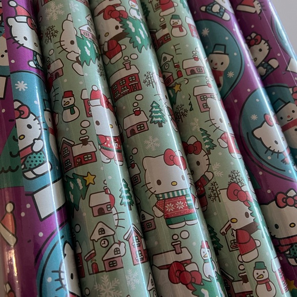 Party Supplies | Hello Kitty Sanrio Gift Wrapping Wrap Paper Christmas ...